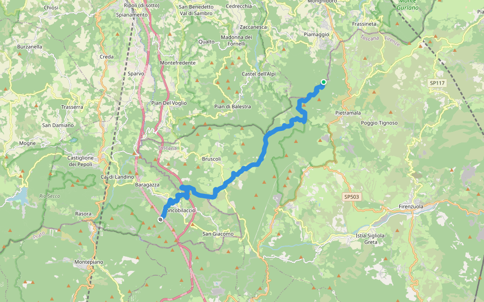 High Path of the Parks: Stage 13 | Walking Map