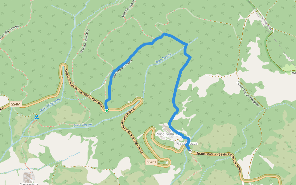 Monte Alpe trail A5 | Walking Map