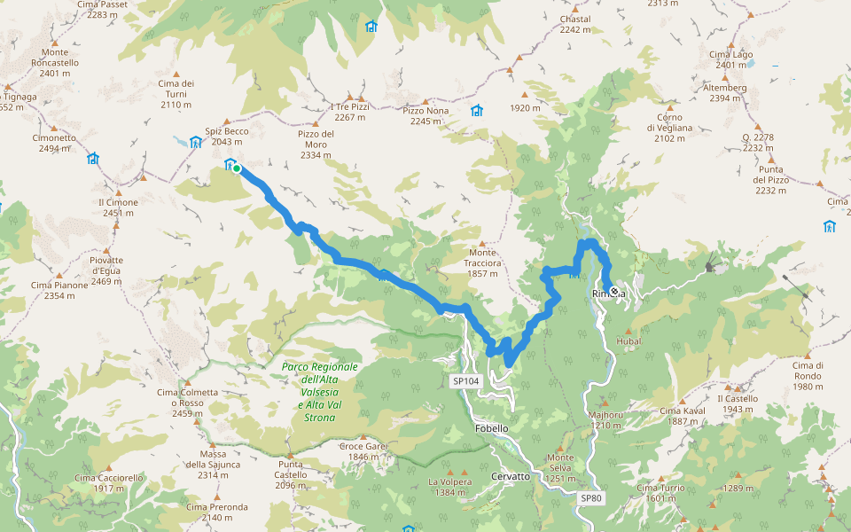 Sentiero Italia - Stage E50 | Walking Map