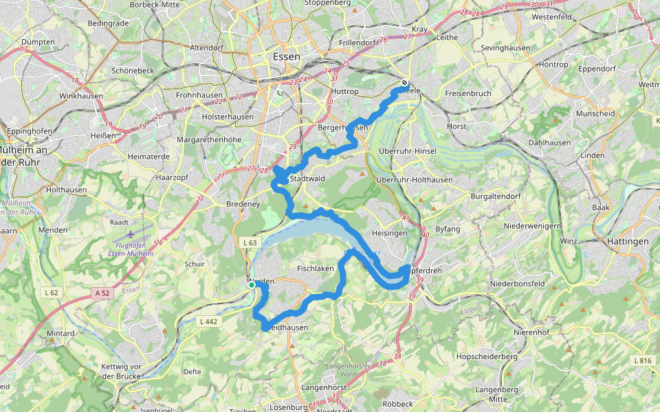 Be- Steele Triangle in Nordrhein-Westfalen | Walking Map