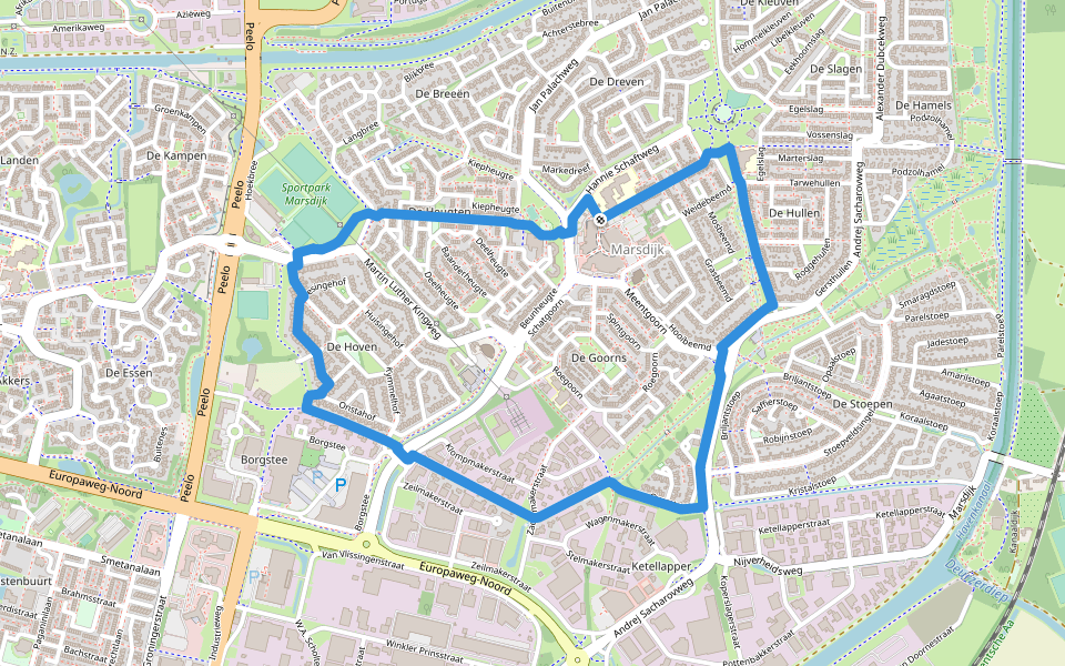 Tour of Marsdijk South Hiking Trail - Assen, Drenthe | Pacer