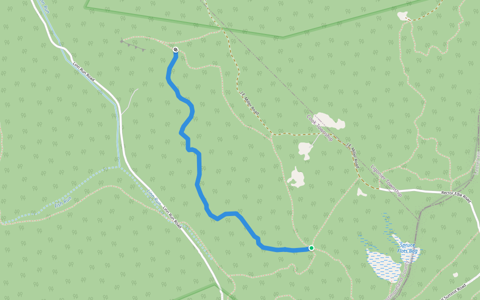 Wolf Rocks Loop in Pennsylvania | Walking Map