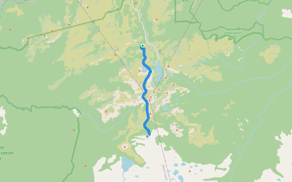 Overland Track section 1 in Tasmania | Walking Map