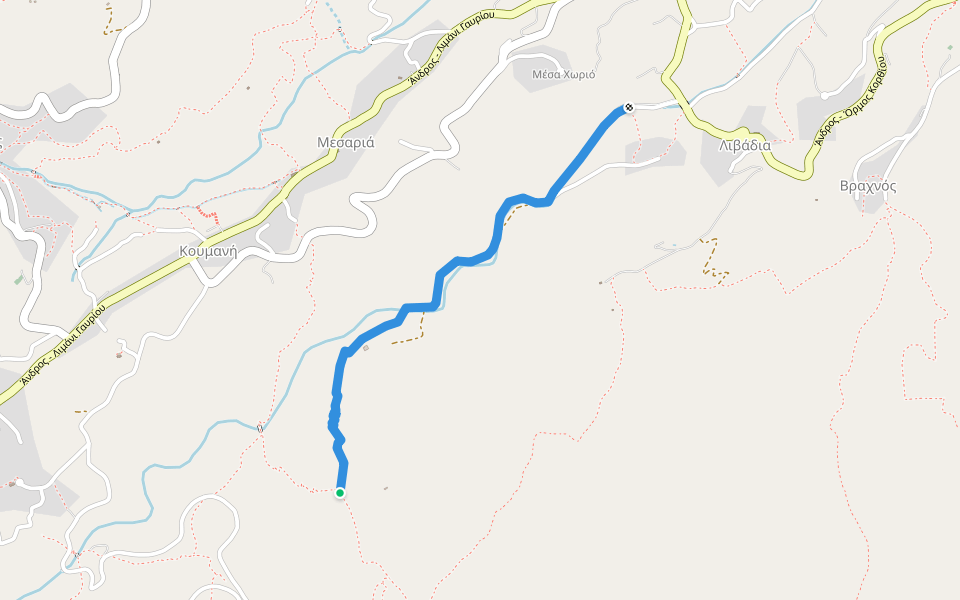 Andros Routes 17a | Walking Map