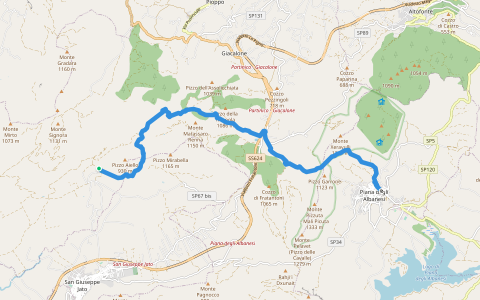 Italy Trail - Stage V08 | Walking Map