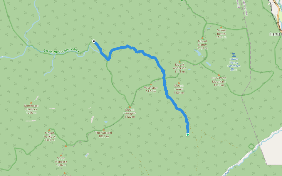 Carrigain Notch Trail in New Hampshire | Walking Map