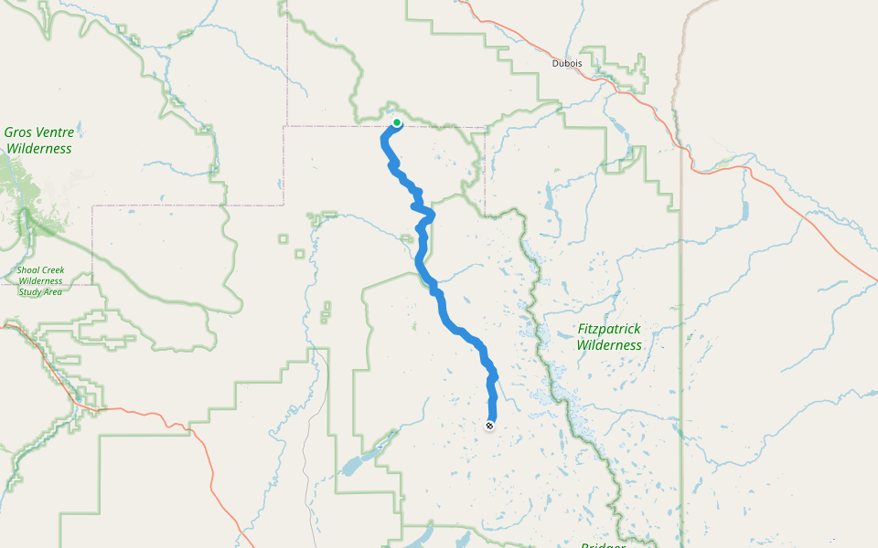 CDT hfl Hiking Trail - Cora, Wyoming | Pacer