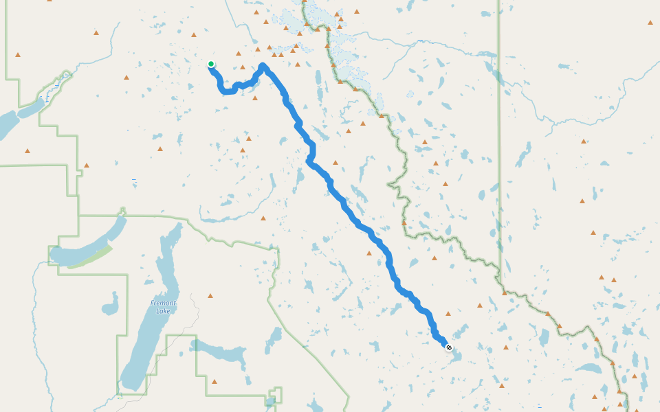 CDT hfn in Wyoming | Walking Map
