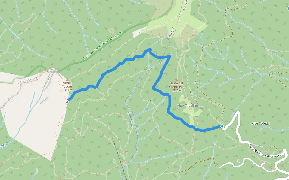 P02d - Cappella Fina - junction P02 below Monte Todun Hiking Trail ...
