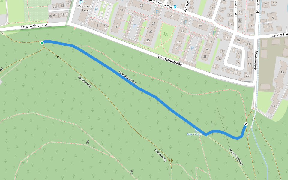 Lahr Forsthaus - Vers la Marienquelle in Baden-Württemberg | Walking Map