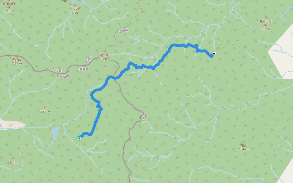 Yashanping Forest Road Branch Line | Walking Map