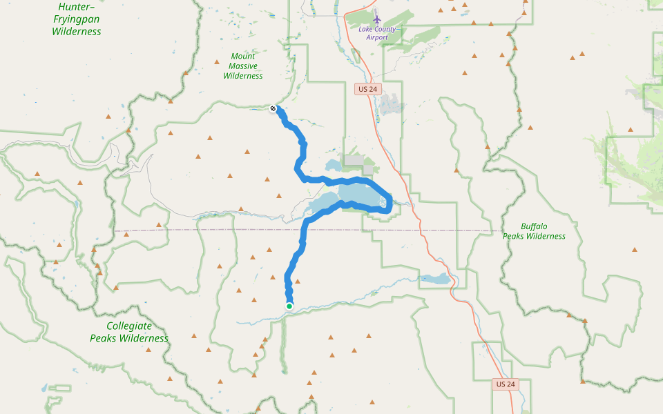 CDT iof in Colorado | Walking Map