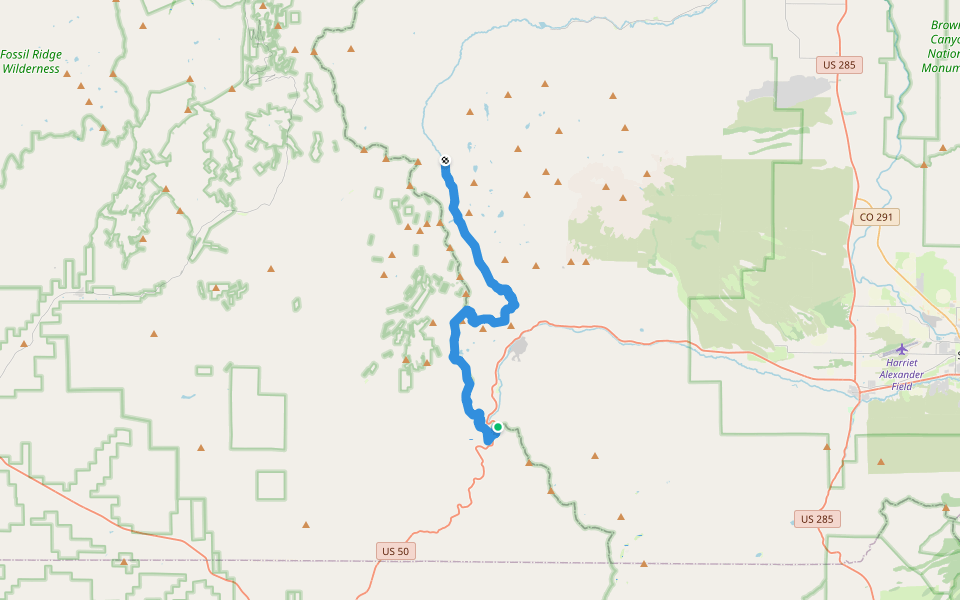 CDT ior in Colorado | Walking Map