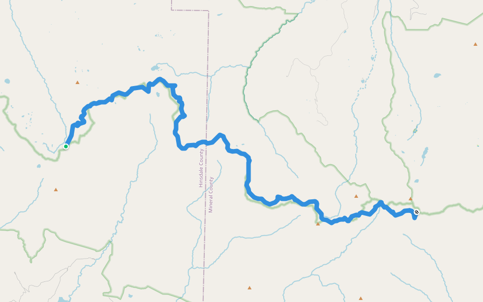 CDT ivu in Colorado | Walking Map