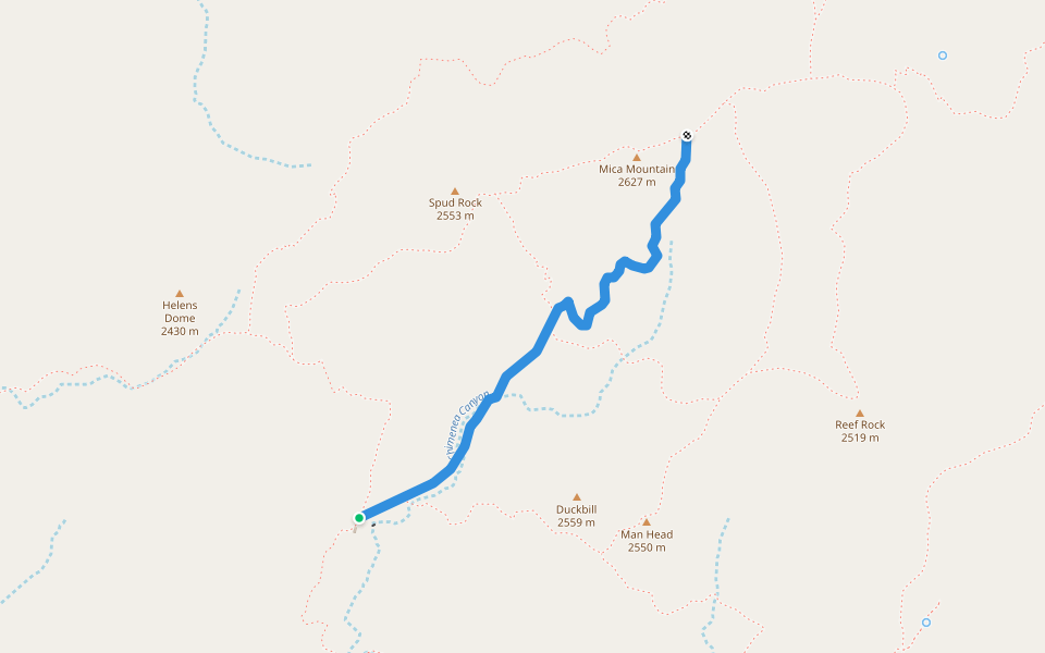 Mica Mountain Trail in Arizona | Walking Map