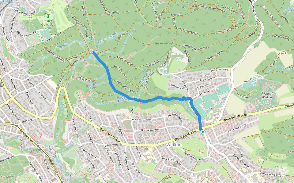 Witikon - Degenried Wanderweg - Zürich, Kanton Zürich | Pacer