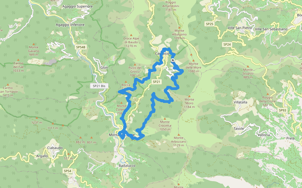Borghi Valle Carpasina loop | Walking Map