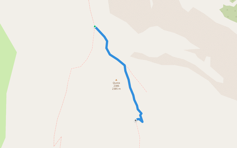 Climbing ladders 2386 m. altitude | Walking Map