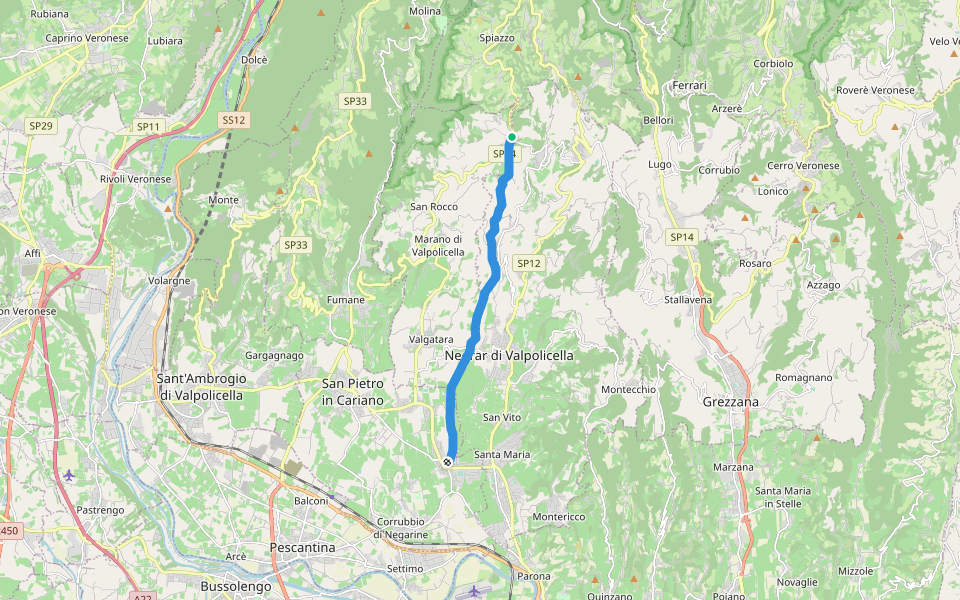 Pedemonte - Santa Cristina | Walking Map