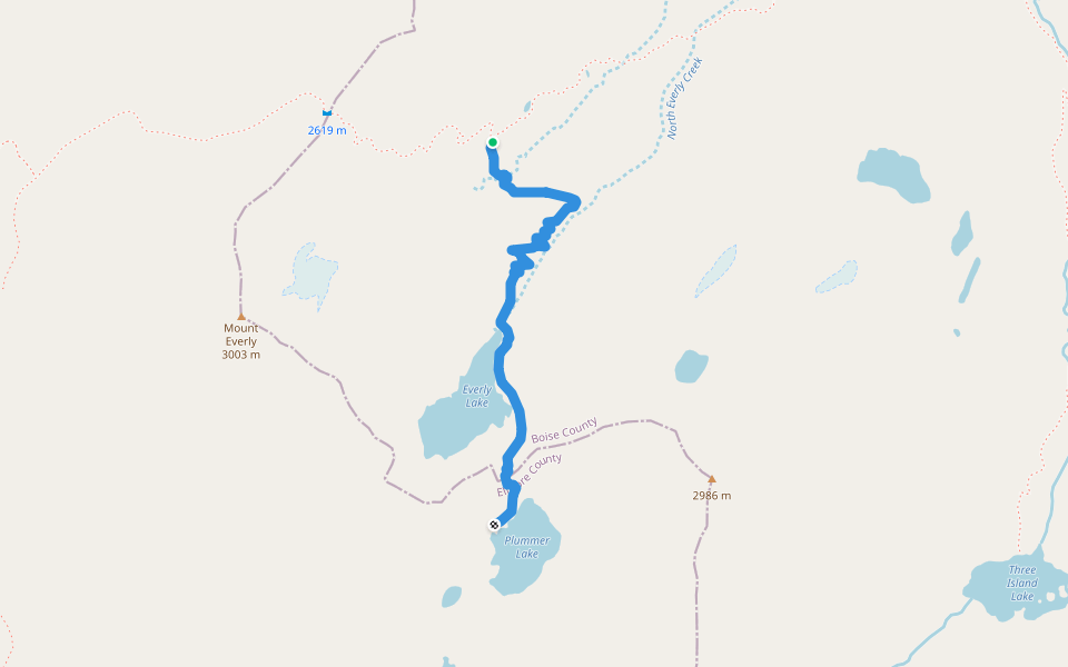 Trail 407 in Idaho | Walking Map