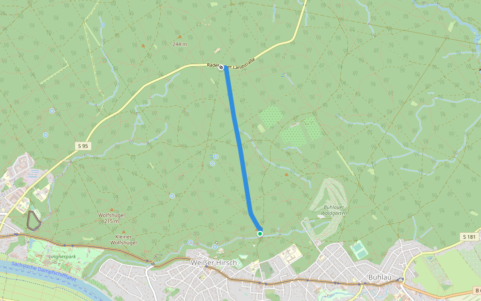 Dresden Heath, Sisters' Trail in Sachsen | Walking Map