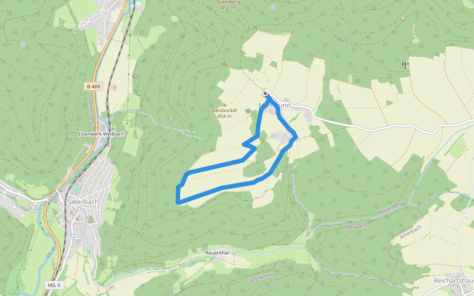 Circular hiking trail Miltenberg Monbrunn 2: in Bayern | Walking Map