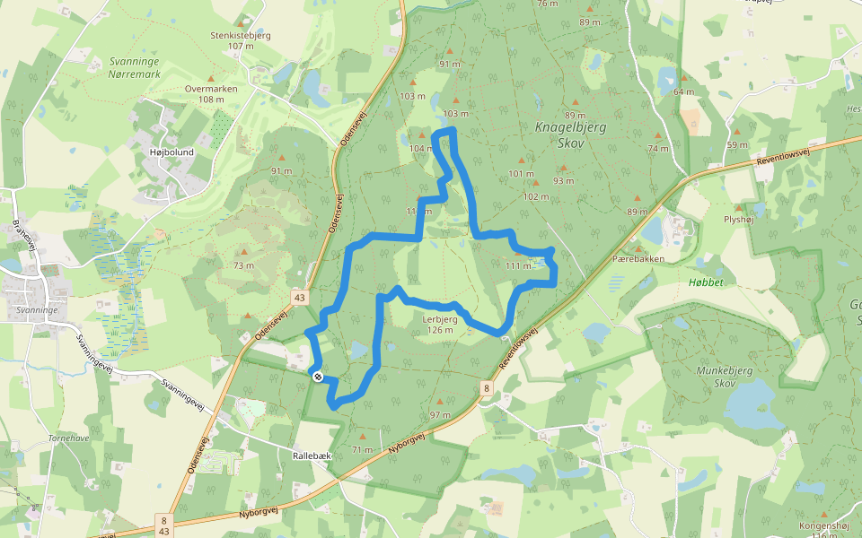 Blue route Hiking Trail - Faaborg | Pacer