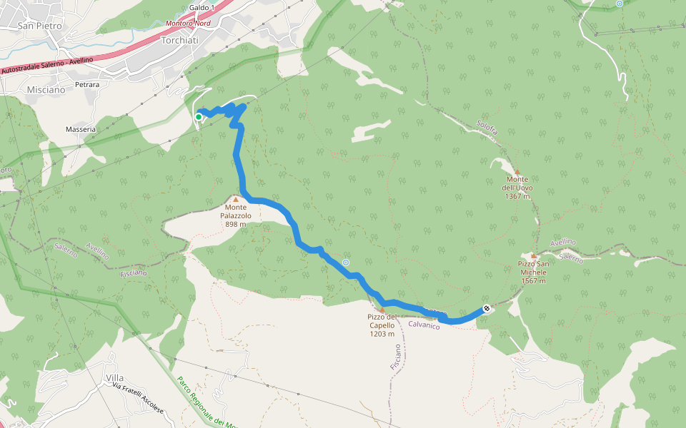 Path of the two Sanctuaries Hiking Trail - Torchiati, Campania | Pacer
