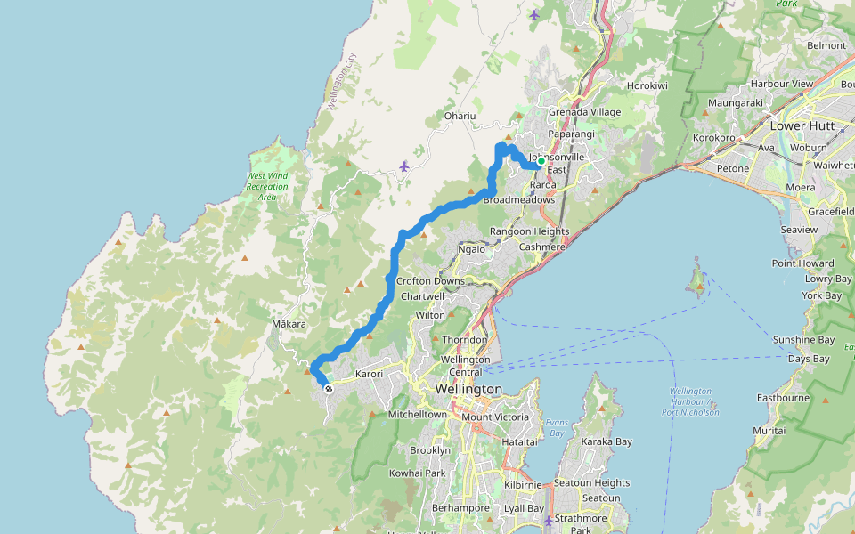 Skyline Walkway in Wellington | Walking Map