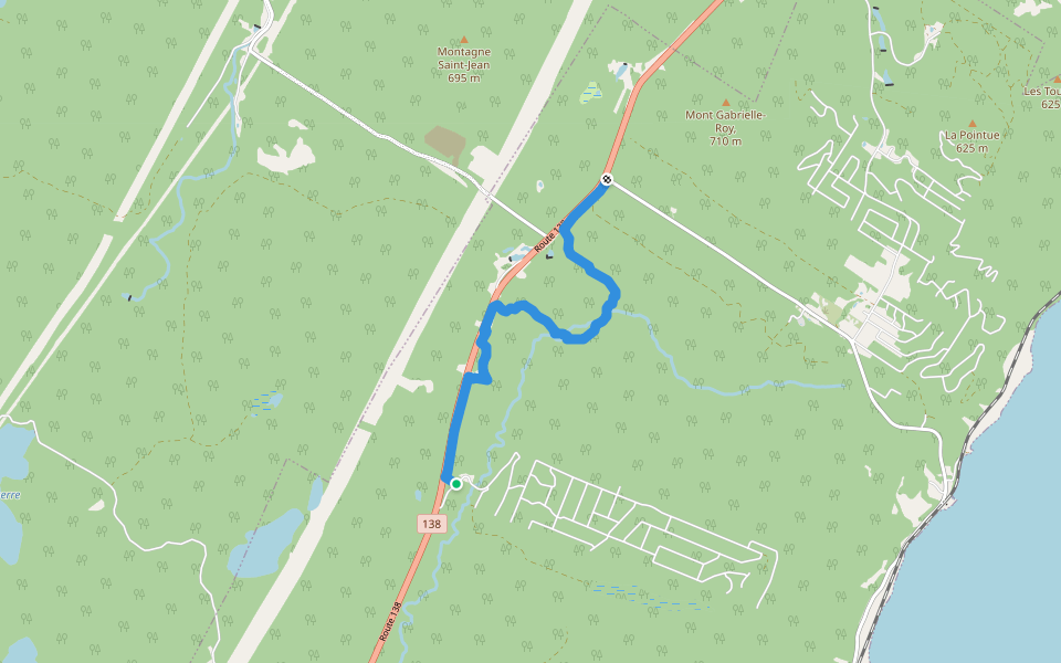 Louise Gasnier Trail in Québec | Walking Map