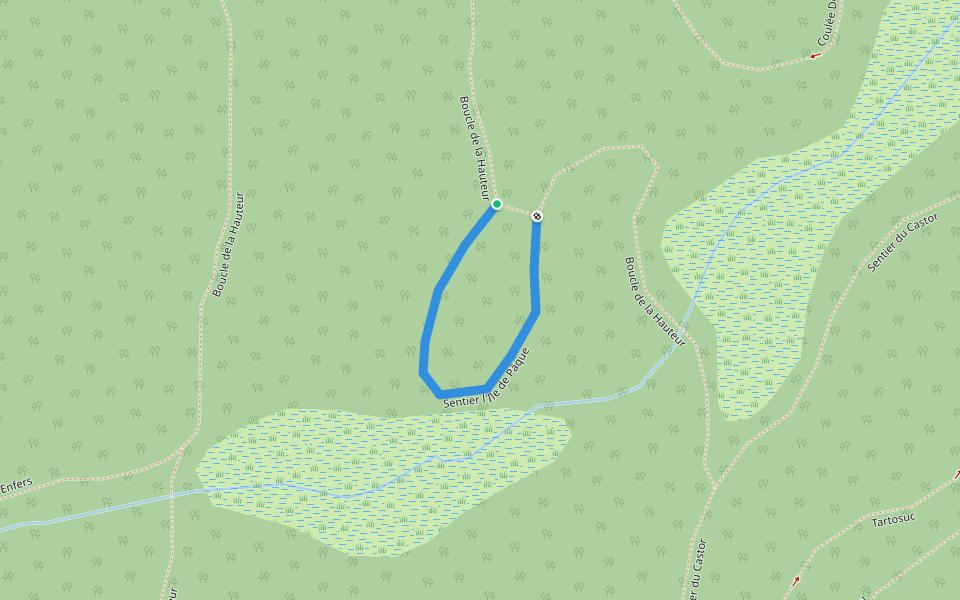 Easter Island Trail in Québec | Walking Map