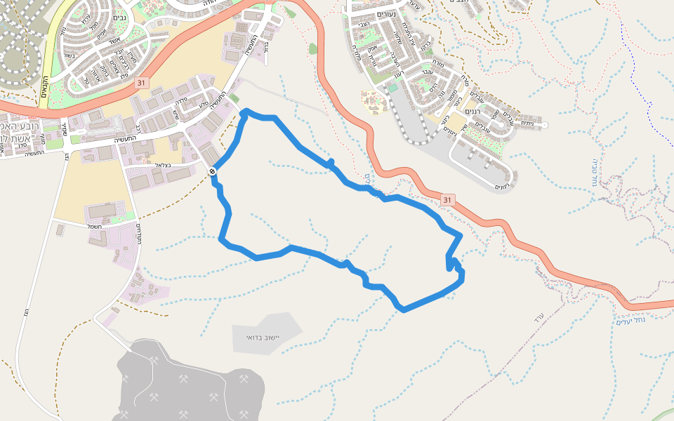 Nahal Yalim is circular in South District | Walking Map
