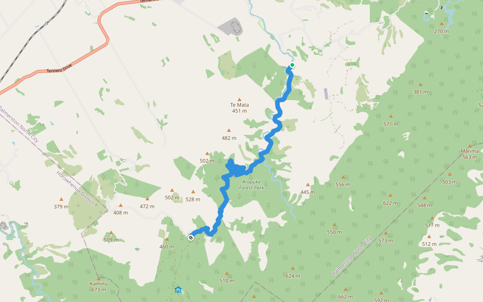 Burttons Track access in Manawatū-Whanganui | Walking Map