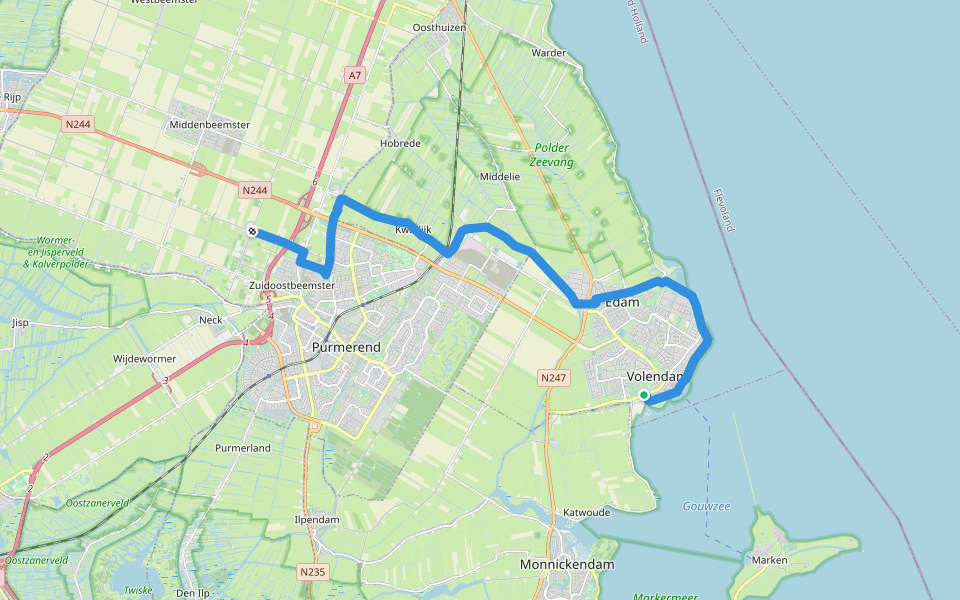 Water Line Path - 01 Hiking Trail - Purmerend, Noord-Holland | Pacer