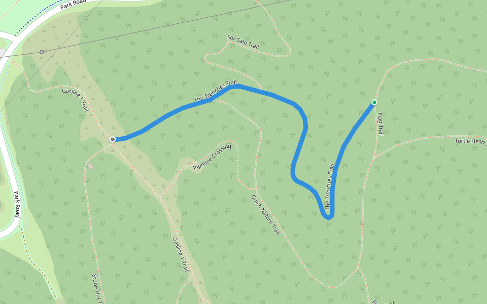 The Trenches Trail in West Virginia | Walking Map