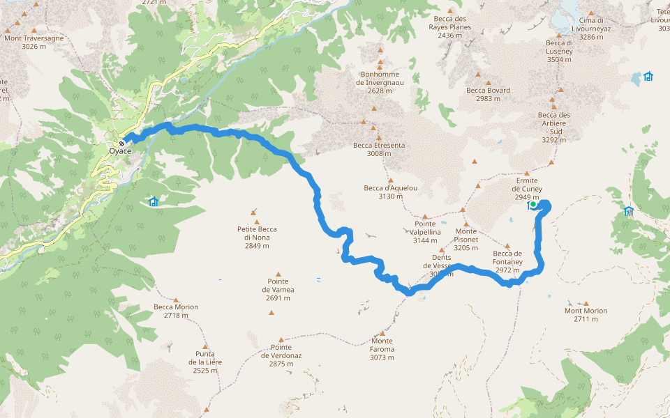 High Route no. 1 of the Aosta Valley - Stage 11 | Walking Map
