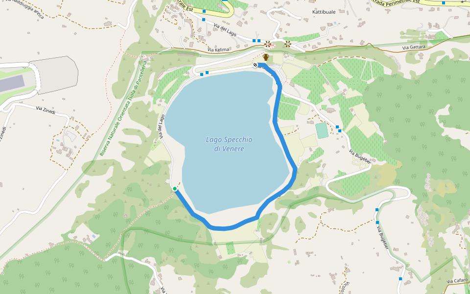 Lakefront variant Hiking Trail - Sicilia | Pacer