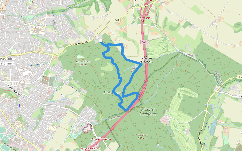 Bad Salzuflen circular route 9 in Nordrhein-Westfalen | Walking Map