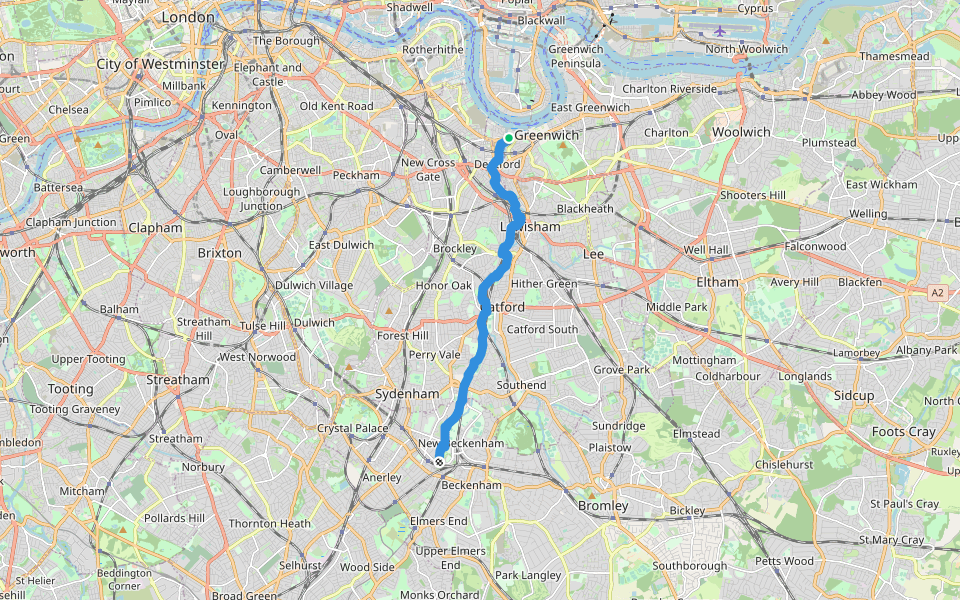 Waterlink Way in England | Walking Map