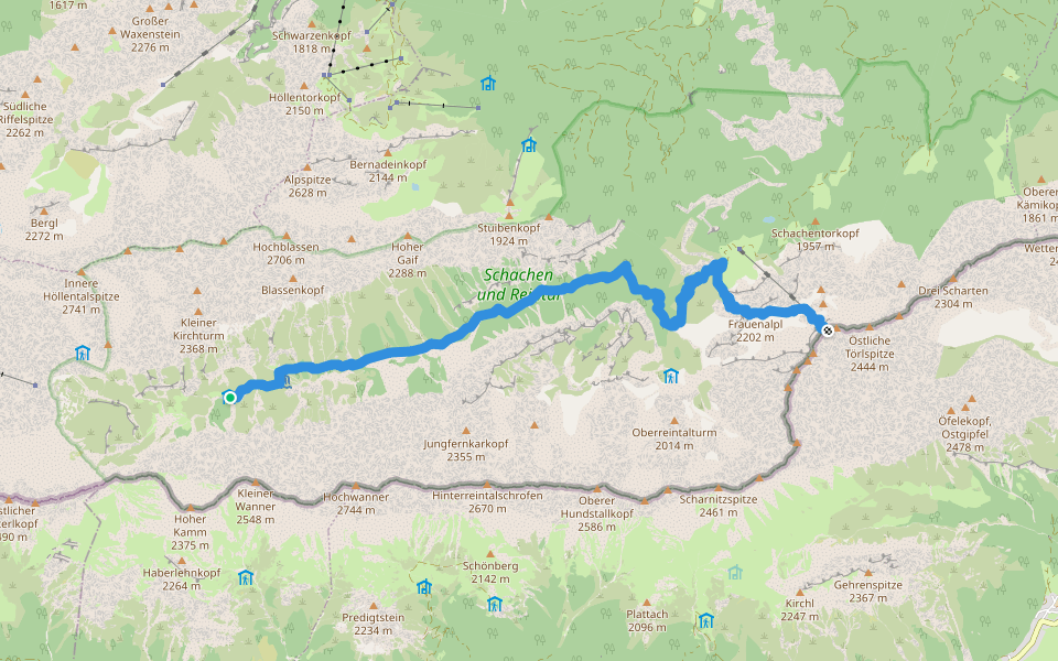 Via Alpina Rot R45 in Bayern | Walking Map