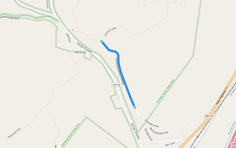 Southfields Branch Railway in New York | Walking Map