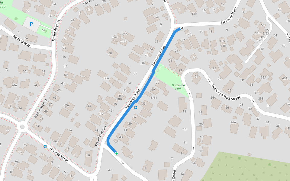 Tarawera Road in Wellington | Walking Map