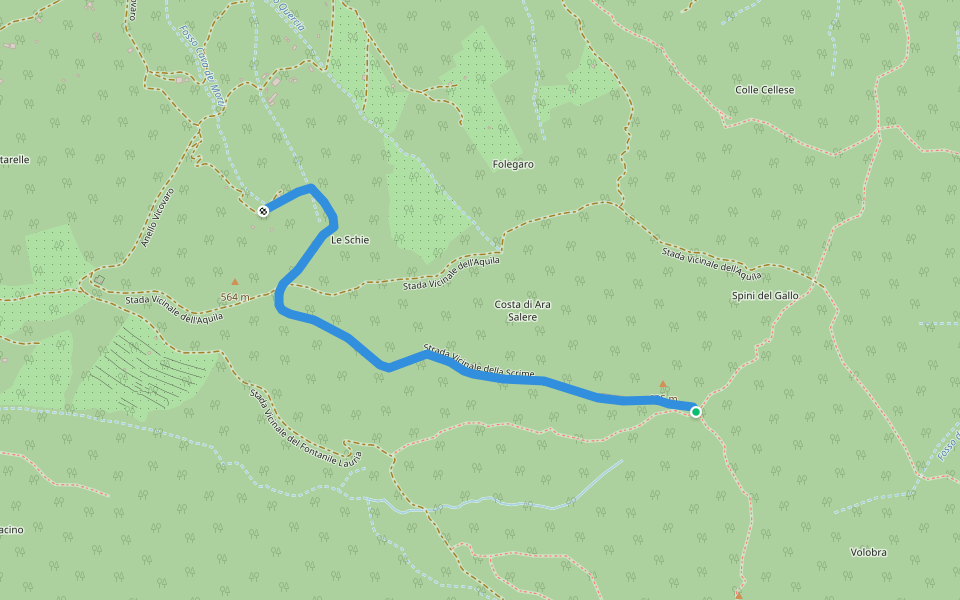 Strada Vicinale della Scrime | Walking Map