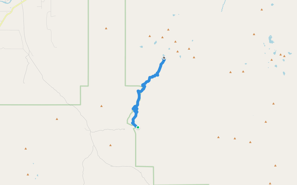 Elbow Lake Trail in Montana | Walking Map