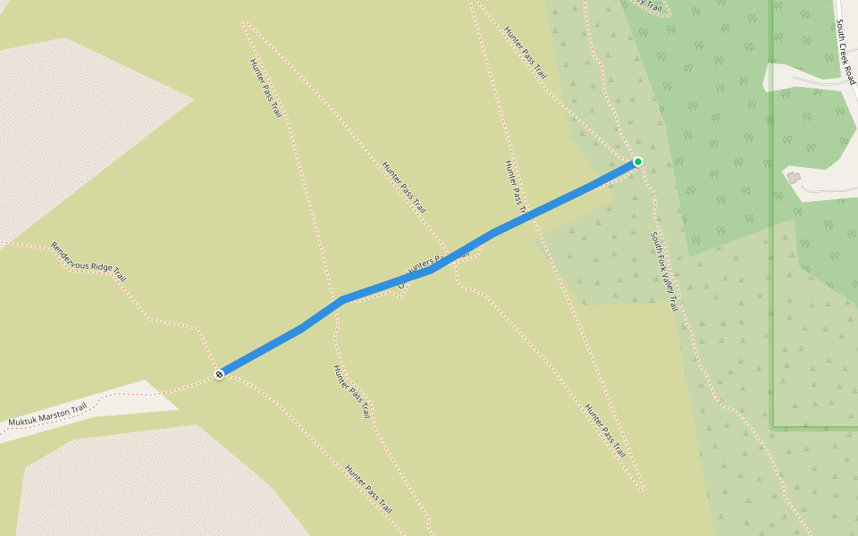 Hunters Pass Trail in Alaska | Walking Map