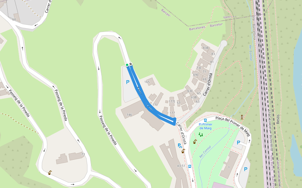 Passeig de la Pineda in Catalunya | Walking Map