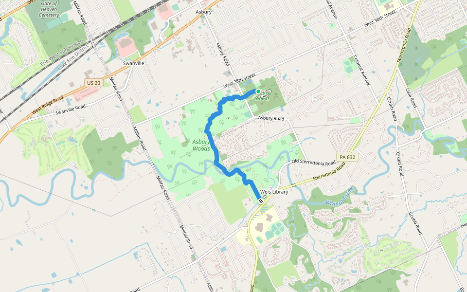 Greenway Trail in Pennsylvania | Walking Map