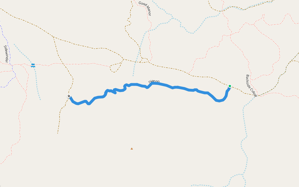 Django in California | Walking Map