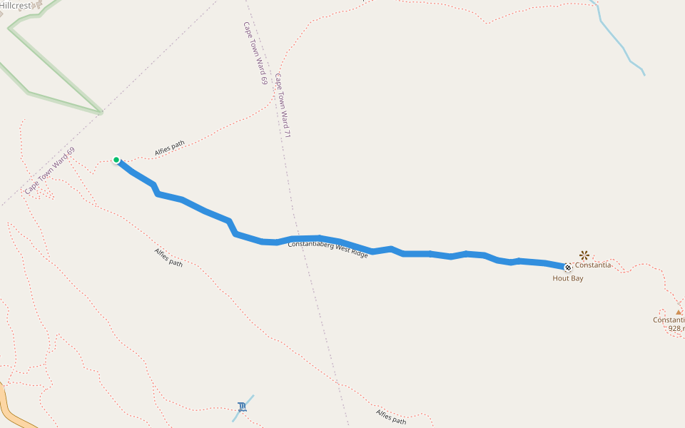 Constantiaberg West Ridge Hiking Trail - Cape Town, Western Cape | Pacer