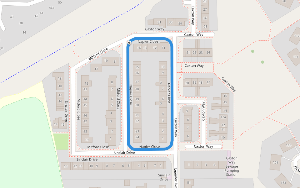 Napier Close Walking And Running Trail - England | Pacer